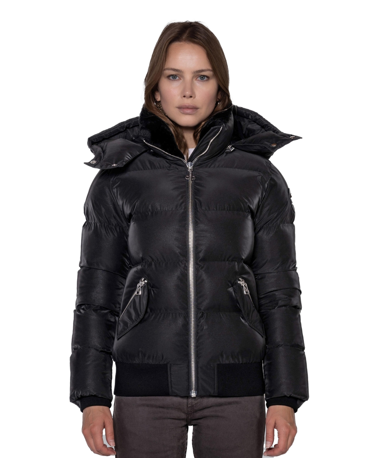 Click here for Woodpecker Womens Woody Bomber Quilted Coat - Blac... prices