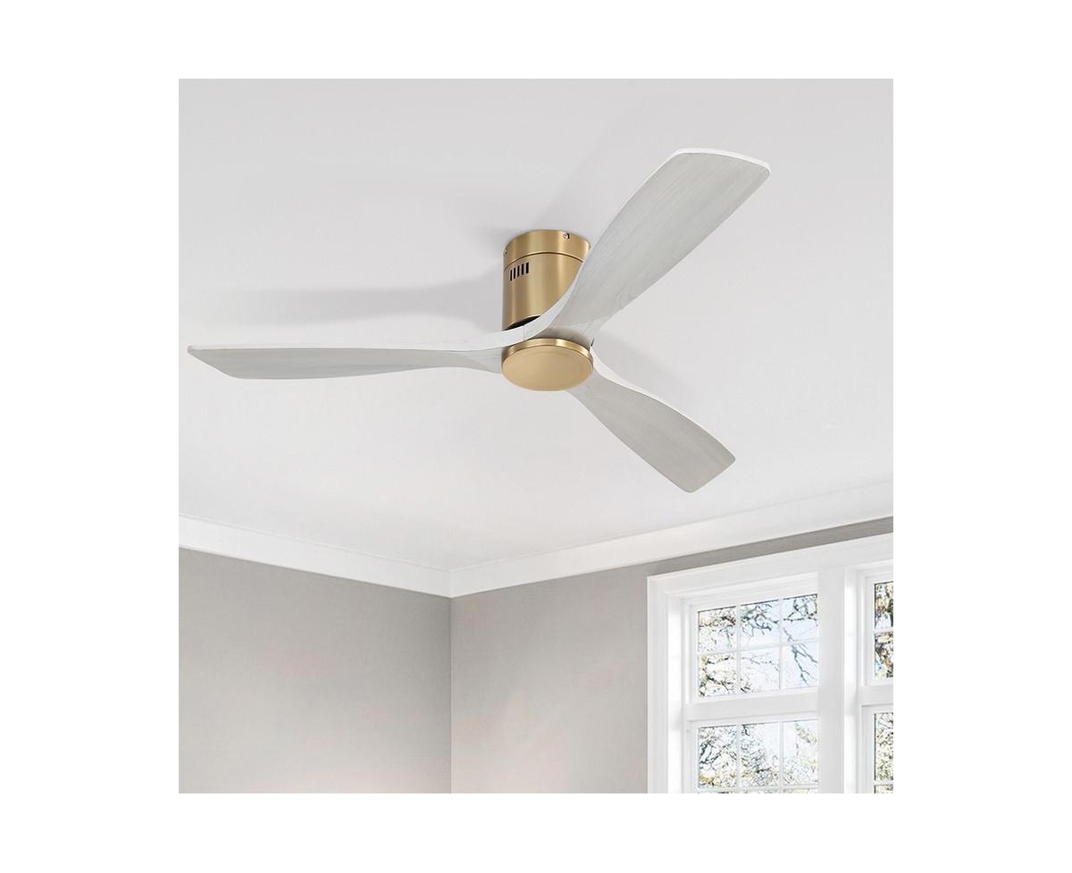 Click here for 52-inch Modern Golden Sliver 3 Solid Wood Blade Ce... prices
