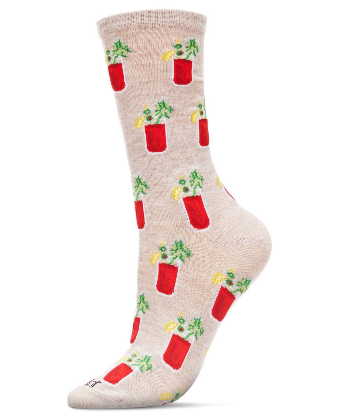 Click here for MeMoi Womens Bloody Mary Delight Crew Socks - Oatm... prices