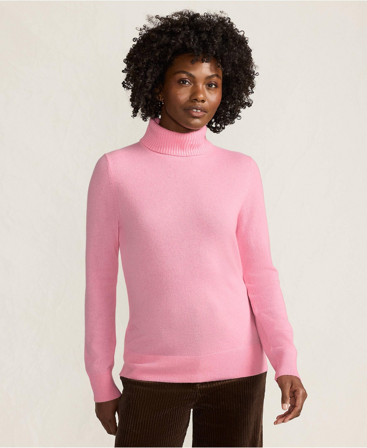 Click here for Lands End Womens Turtleneck Sweater - Seaside pink prices