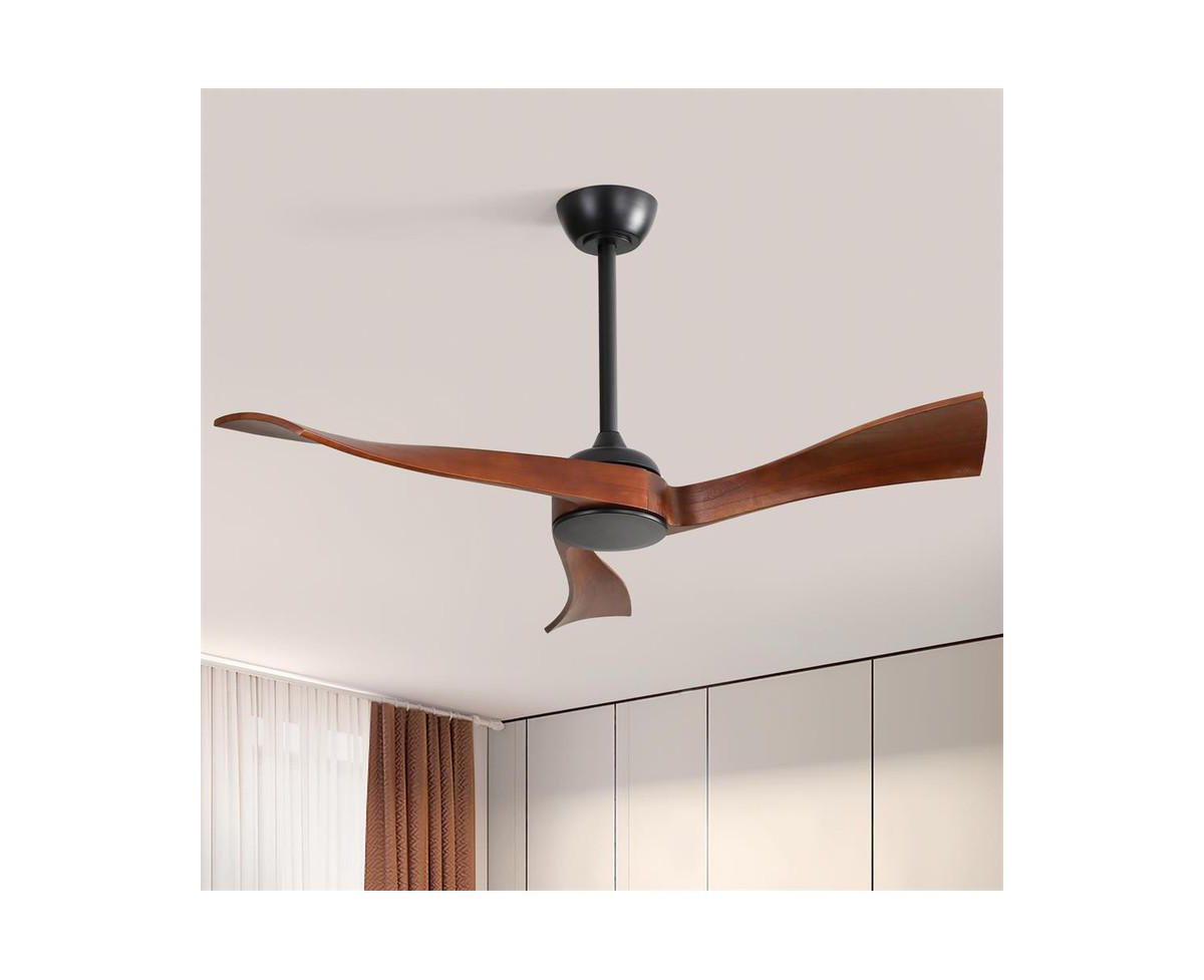 Click here for 52-inch Modern Black 3 Solid Wood Blade Ceiling Fa... prices