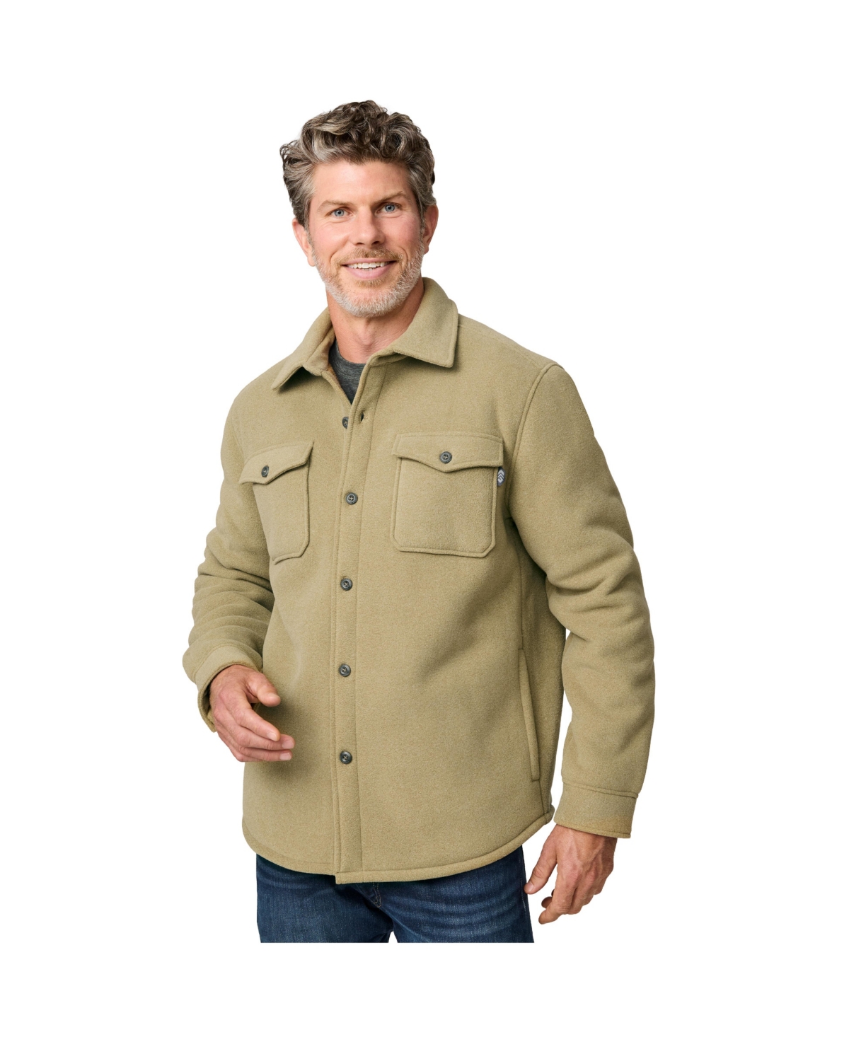 Click here for Free Country Mens Sueded Tundra Fleece Shirt Jacke... prices