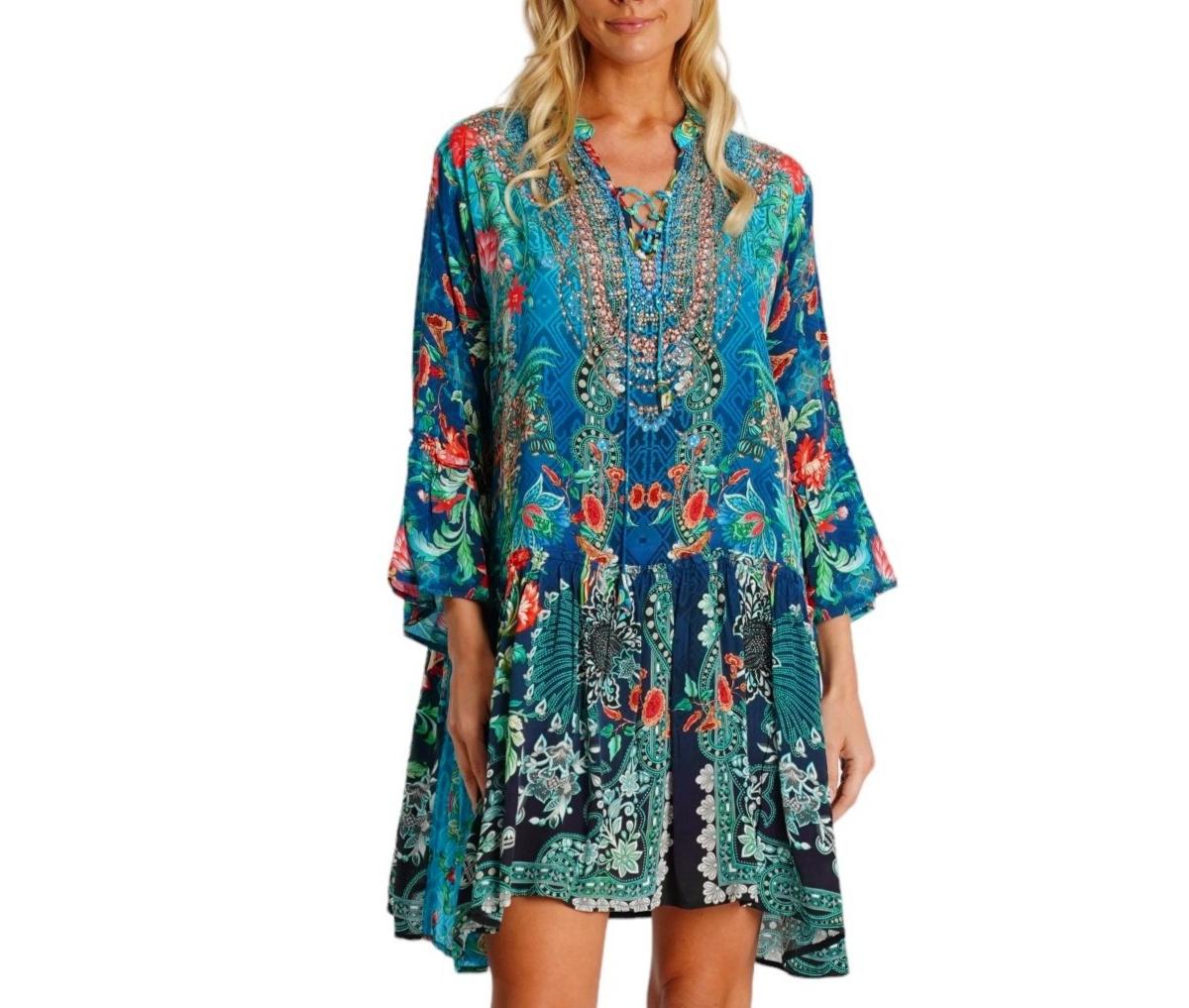 Click here for La Moda Clothing Womens long sleeve short dress prices