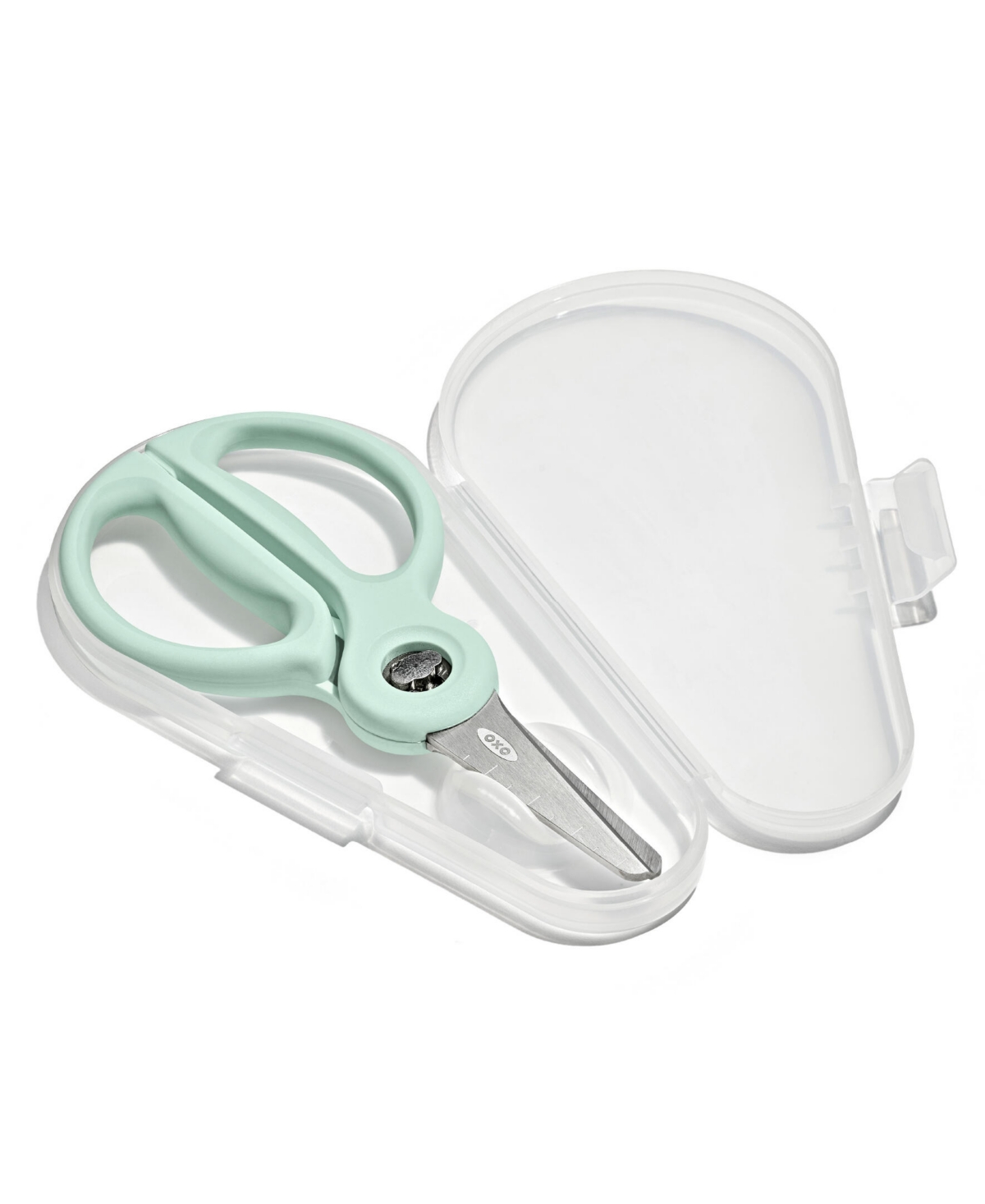 Click here for Oxo Tot On-the-Go Food Scissors with Case - Mint G... prices