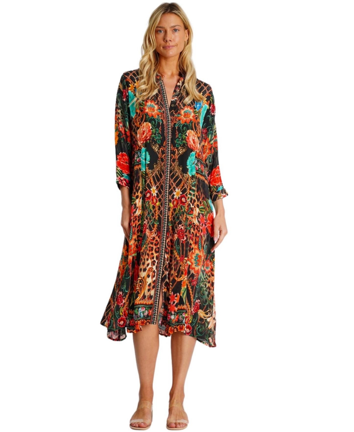 Click here for La Moda Clothing Womens Midi Summer Dress with Col... prices