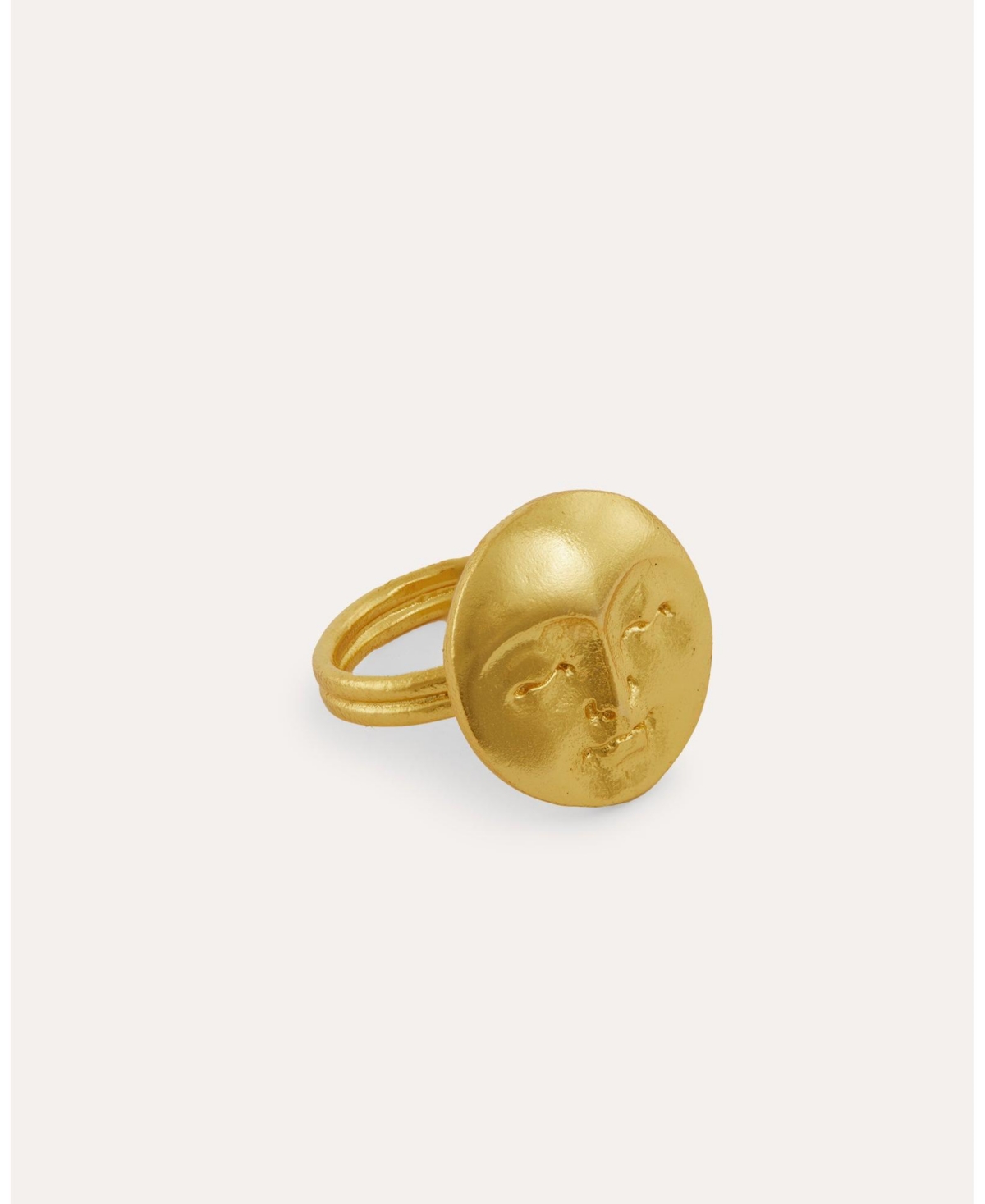 Click here for Ottoman Hands Moon Face Ring - Gold prices
