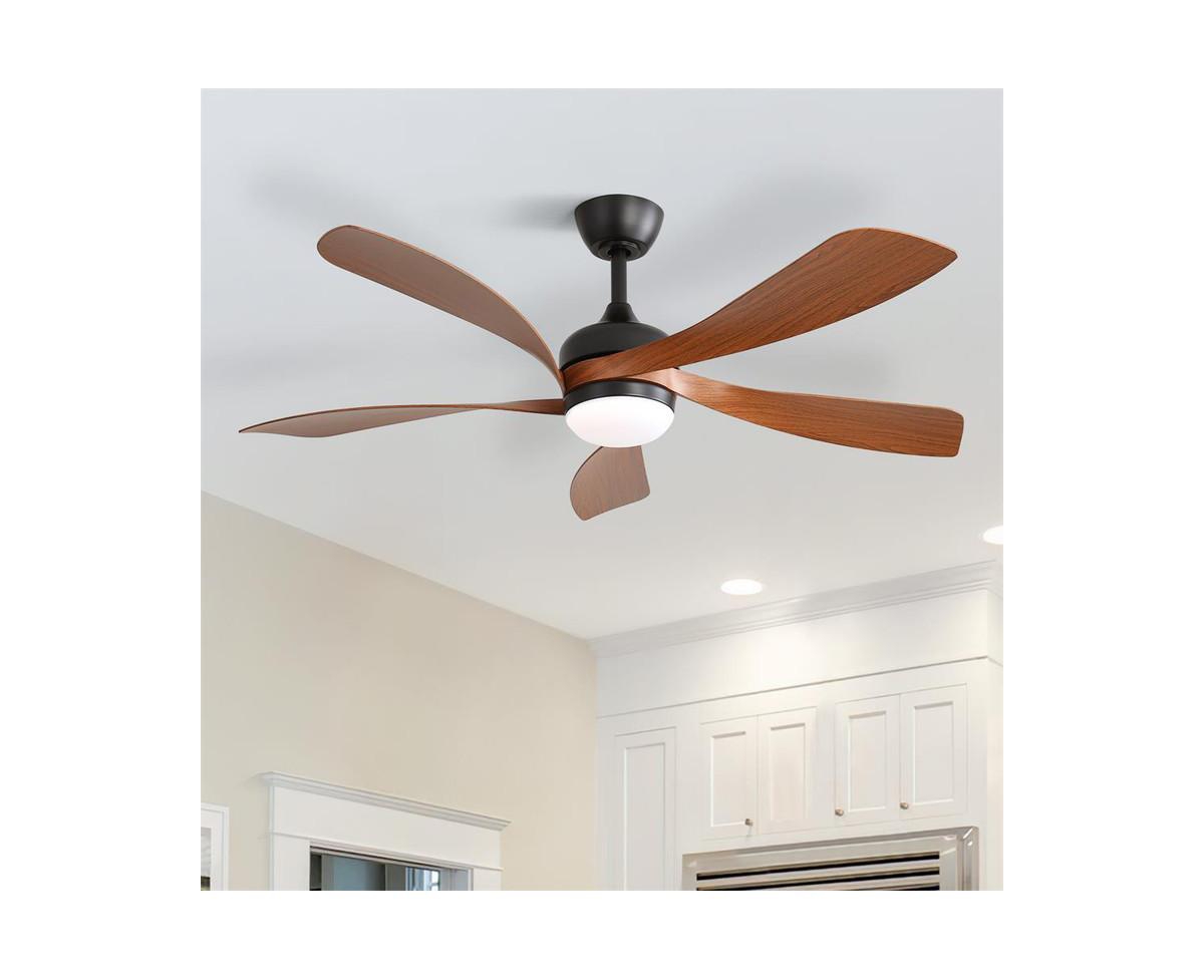 Click here for 52-inch Black Modern Downrod Indoor Abs 5 Blades L... prices