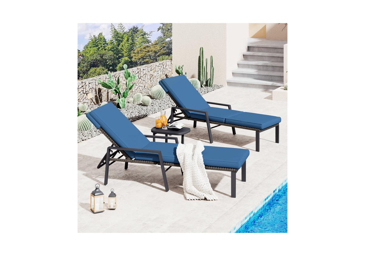 Click here for Aecojoy Chaise Lounge Chairs for Outside Set of 2... prices