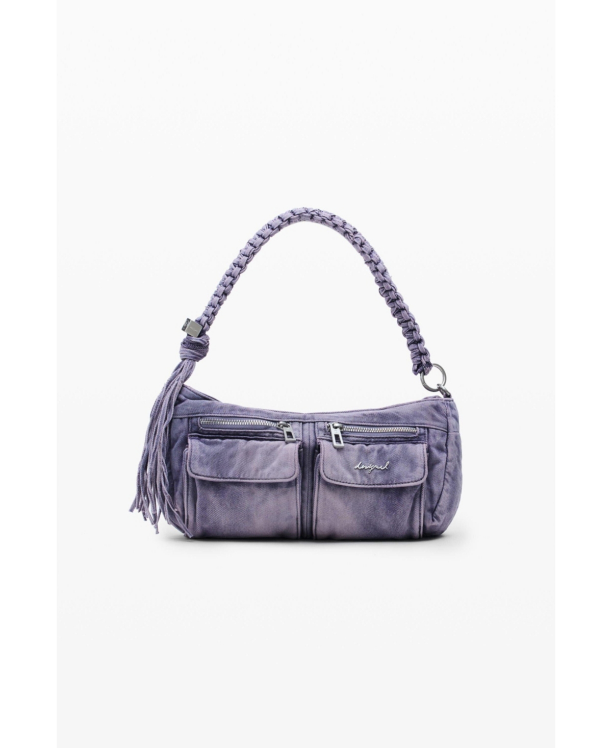 Click here for Desigual Womens Small denim bag with flowers - Bur... prices