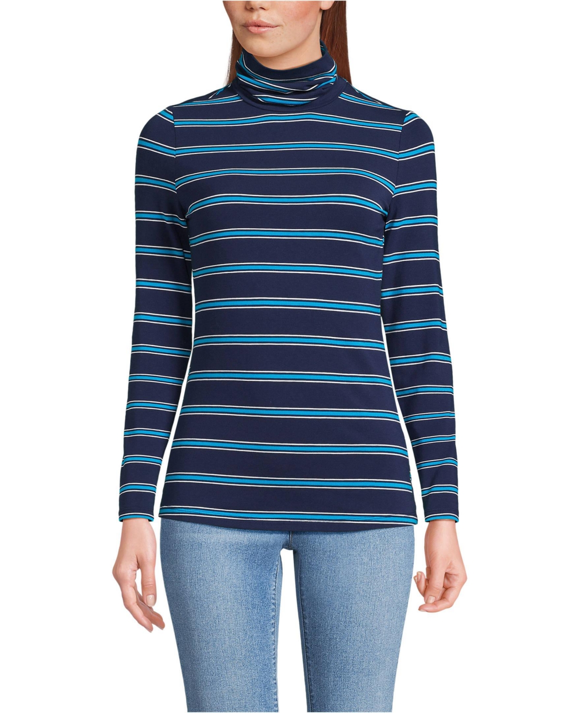 Click here for Lands End Tall Lightweight Jersey Long Sleeve Turt... prices