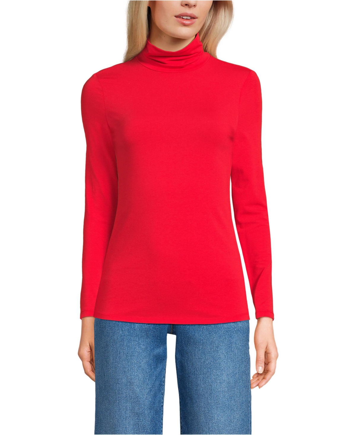 Click here for Lands End Tall Lightweight Jersey Long Sleeve Turt... prices