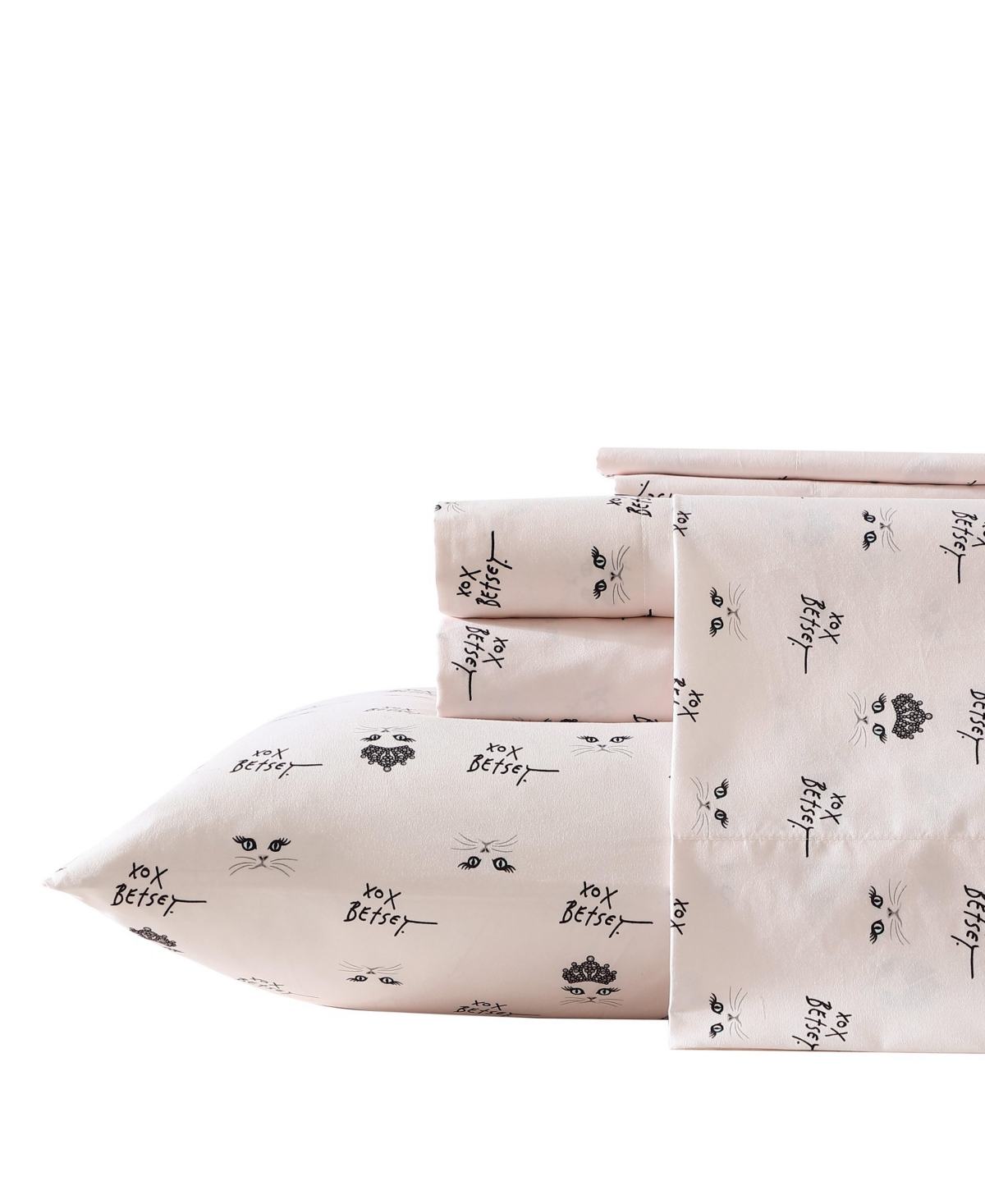 Click here for Betsey Johnson Printed Brushed Microfiber 6-Pc. Sh... prices