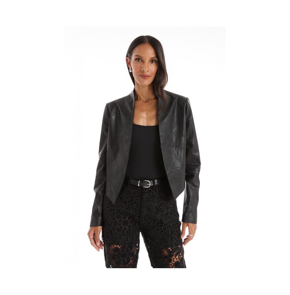 Click here for The Noli Shop Womens Yasmin Suede Jacket - Cognac... prices