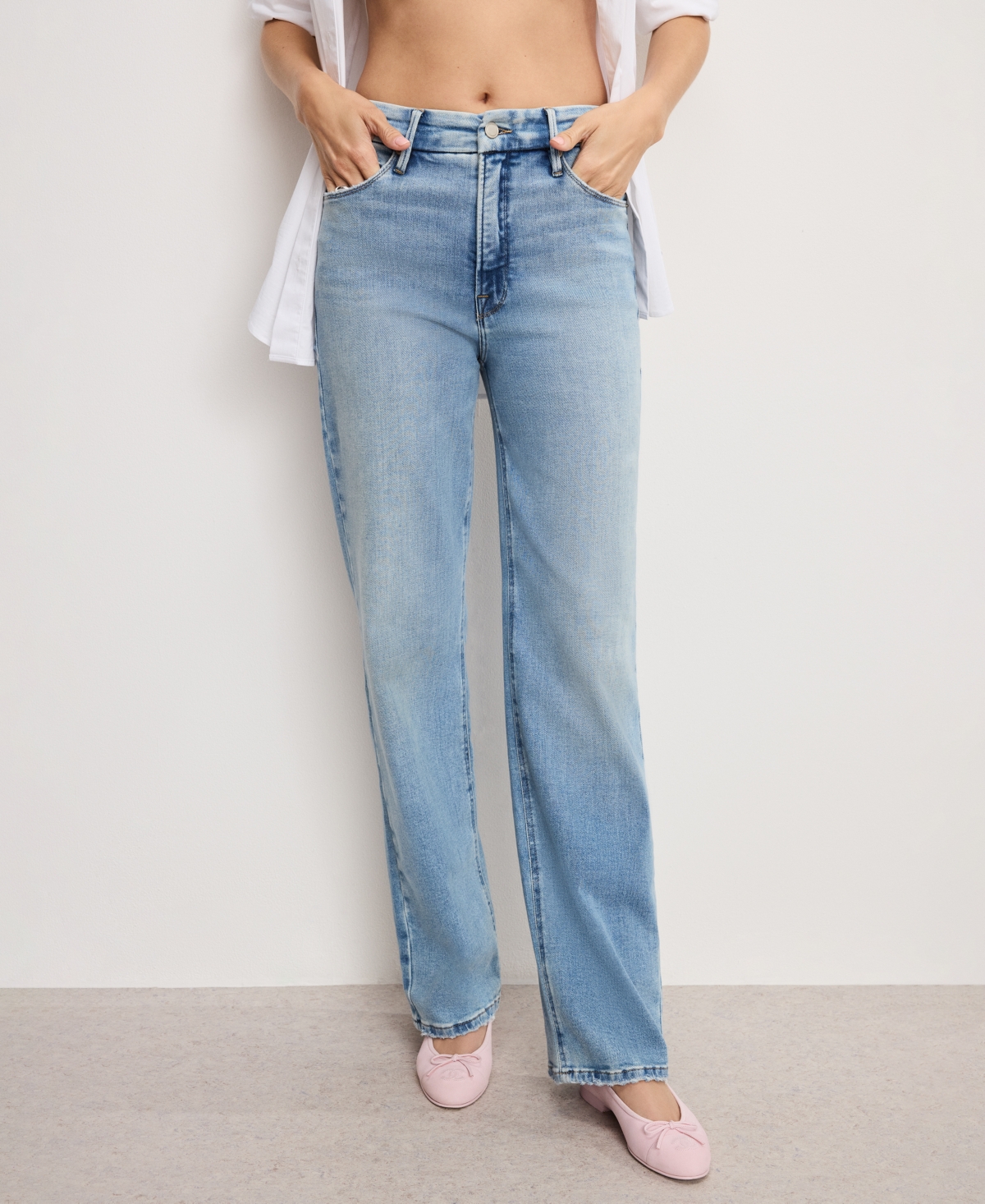 Click here for Good American Womens Straight-Fit Jeans - Indigo B... prices