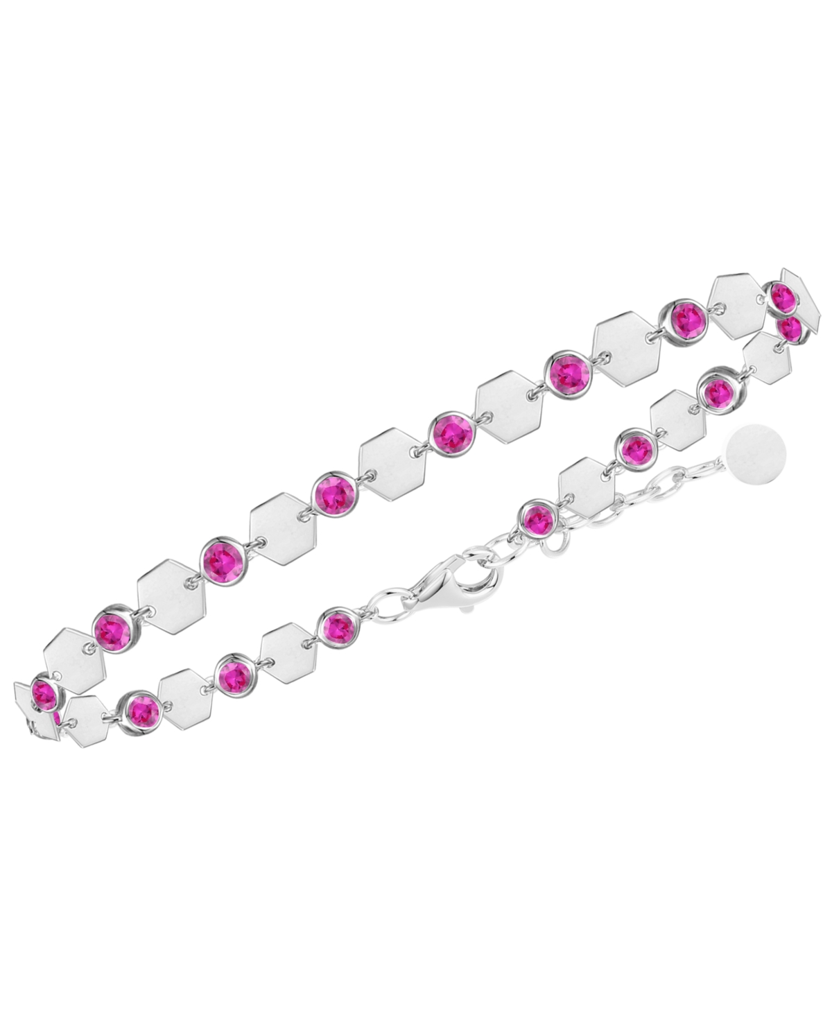 Click here for Macys Lab-Grown Ruby Luna Bracelet (2-1/5 ct. t.w.... prices