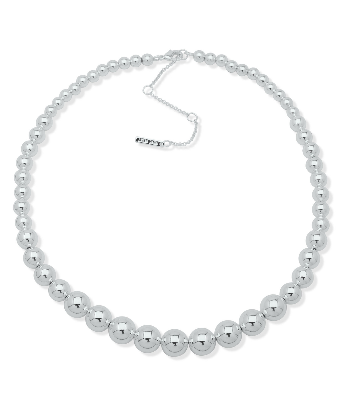 Click here for Nine West Copper Coated Beads Silver-Tone Structur... prices