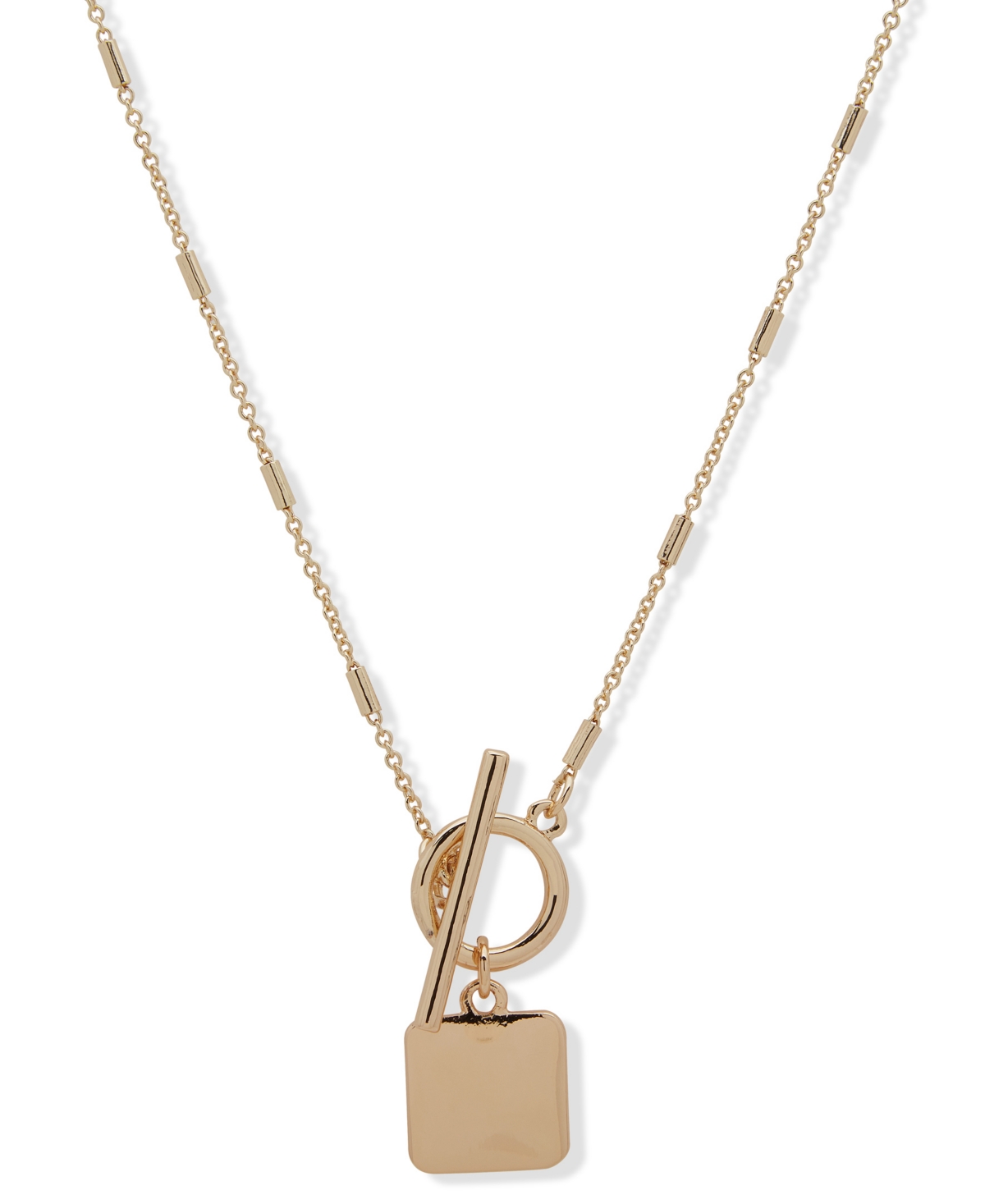 Click here for Nine West Gold-Tone Toggle Pendant Necklace - Gold prices
