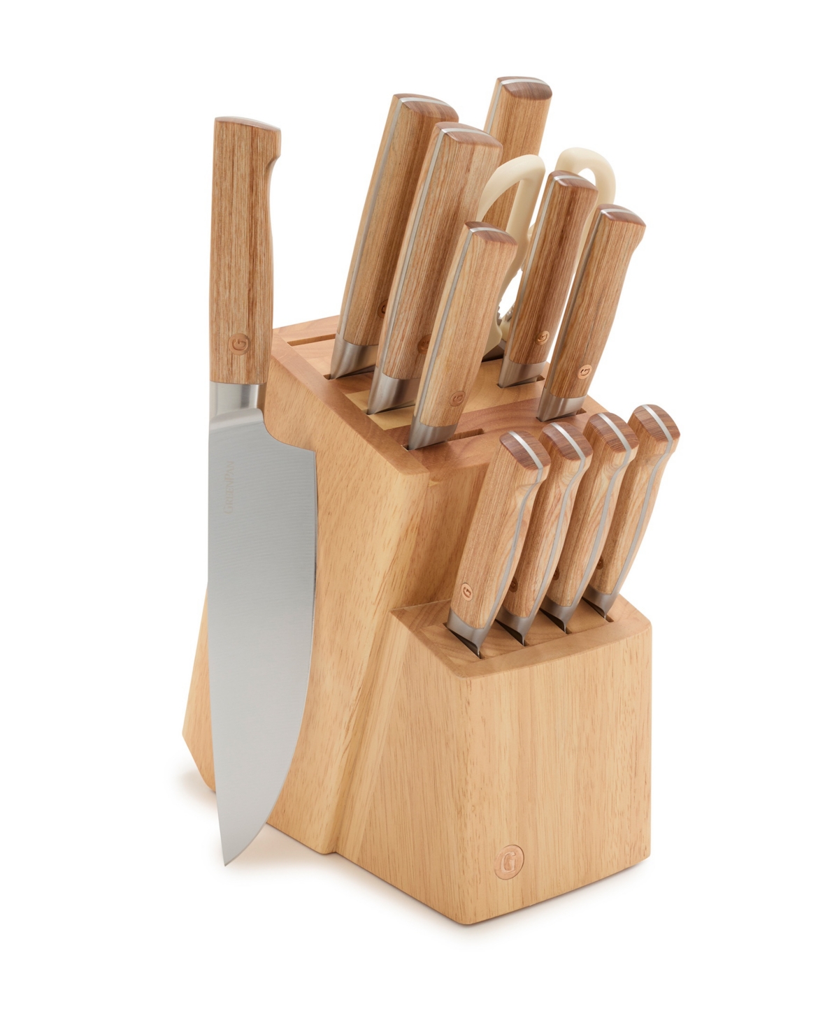 Click here for GreenPan Elite Cutlery 13-Pc. Knife Block Set - Wo... prices