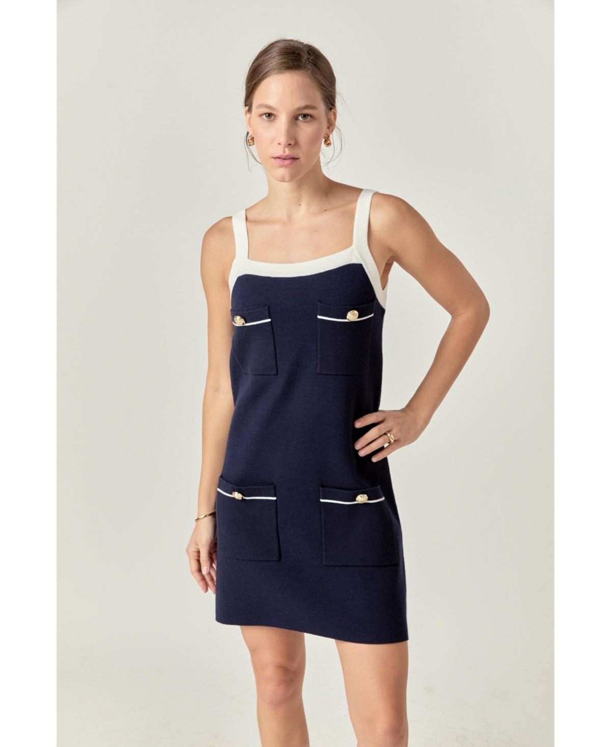 Click here for English Factory Womens Knit Mini Dress With Pocket... prices