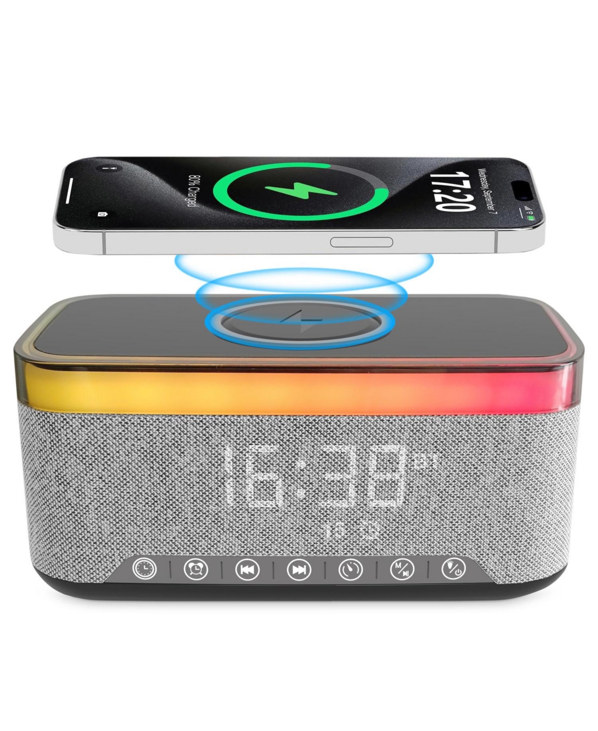 Click here for Alpha Digital 10W Bluetooth Stereo Speaker-Alarm C... prices