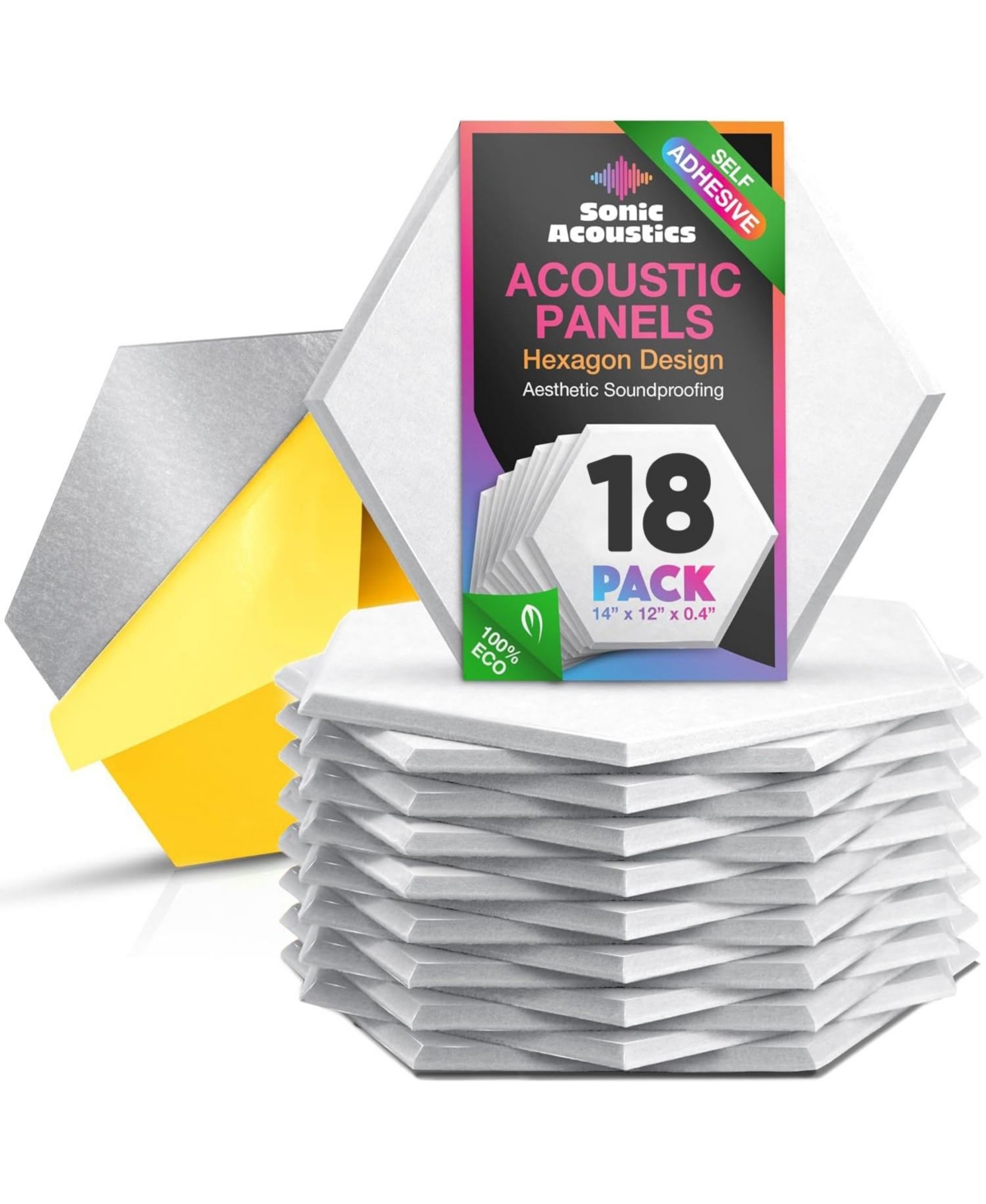 Click here for Sonic Acoustics Acoustic Panels 18-Pack Soundproof... prices