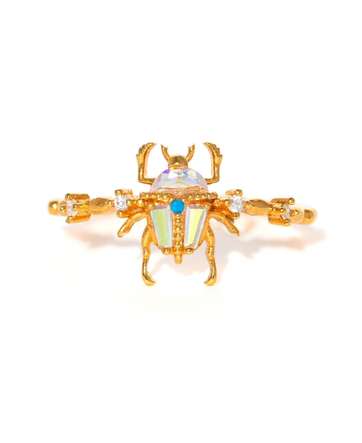 Click here for Girls Crew Beetlejuice Crystal Gold Plated Rings -... prices