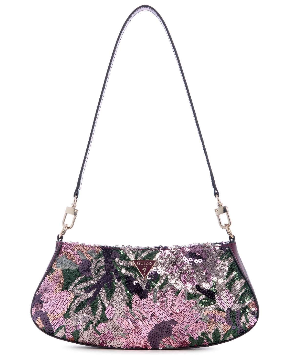 Click here for Guess Elsie Small Shoulder Bag - Amethyst Multi prices