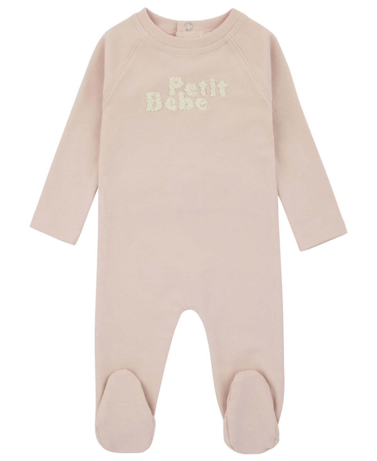 Click here for NoggiWear Baby Terry Words Footie - Pink prices