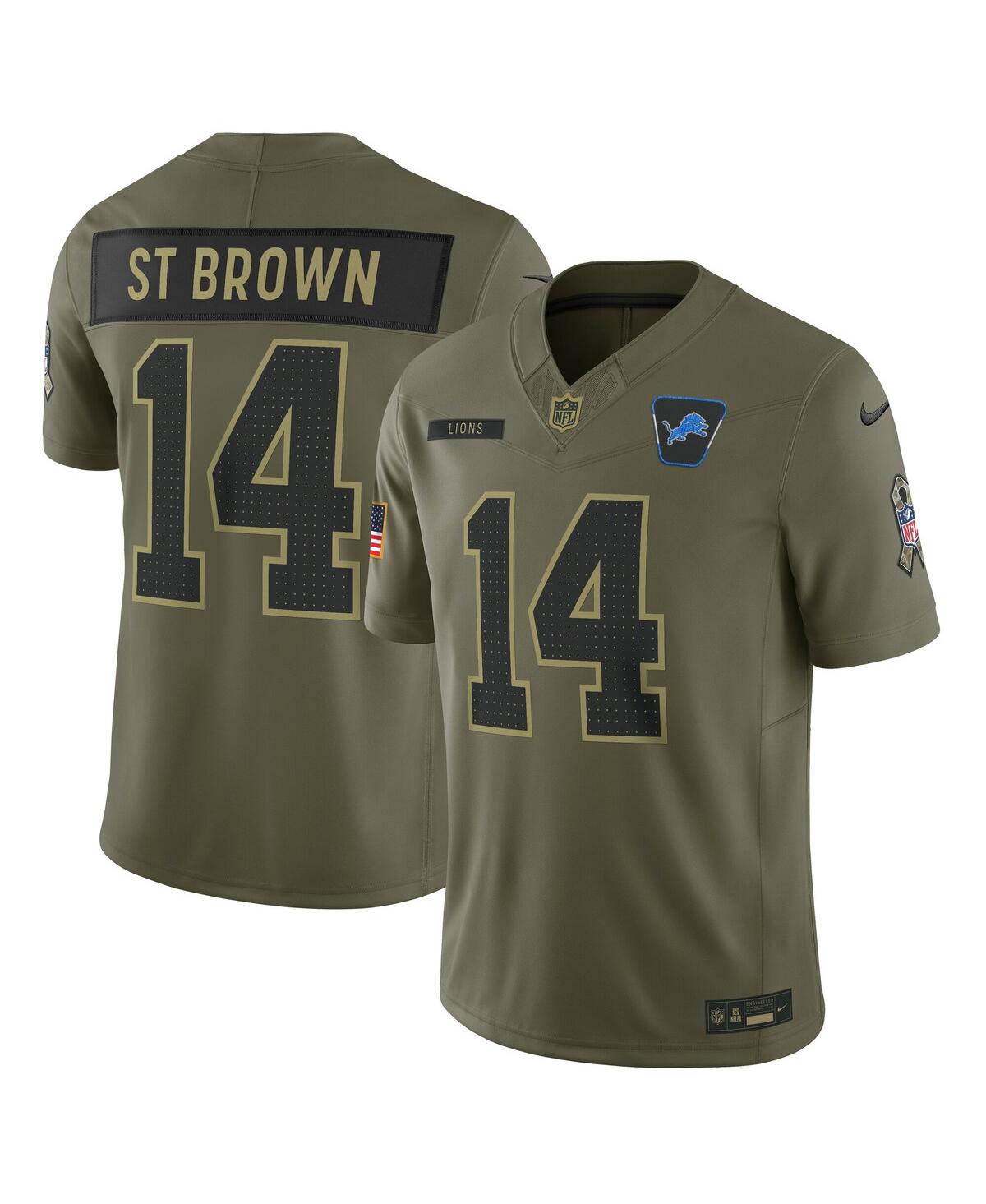 Click here for Nike Mens Amon-Ra St. Brown Olive Detroit Lions 20... prices