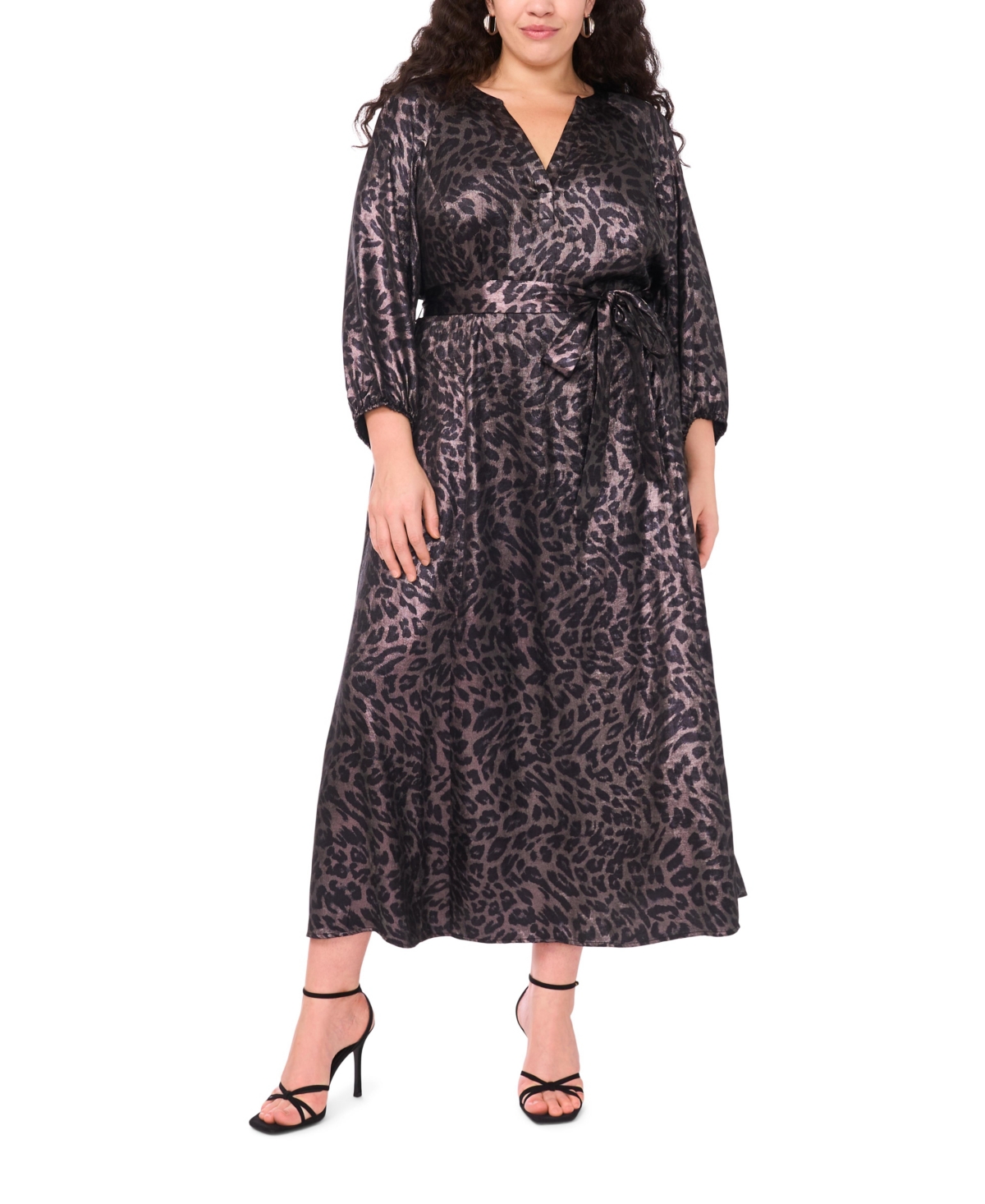 Click here for Vince Camuto Plus Size 3/4-Sleeve V-Neck Maxi Dres... prices