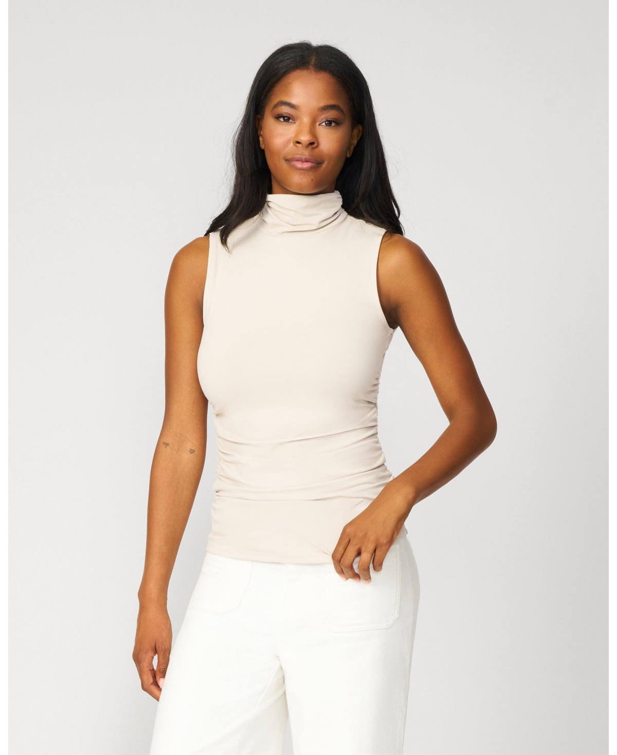 Click here for Cable & Gauge Womens Sculpt Sleeveless Turtleneck... prices
