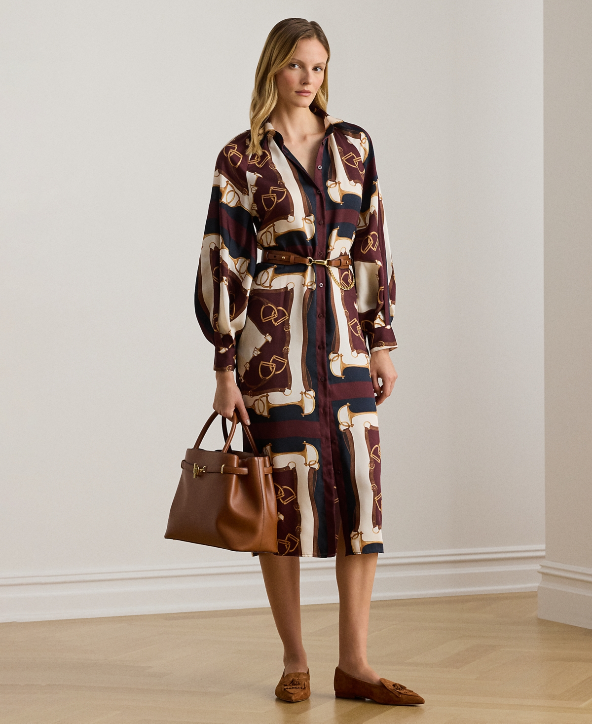 Click here for Lauren Ralph Lauren Petite Equestrian-Print Twill... prices