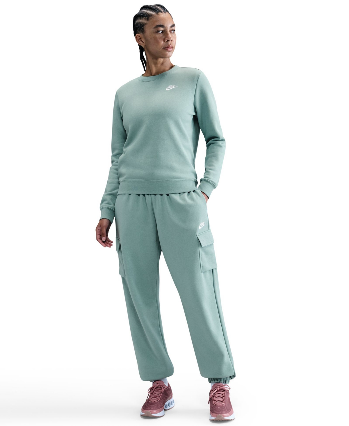 Click here for Nike Sportswear Club Fleece Womens Mid-Rise Oversi... prices