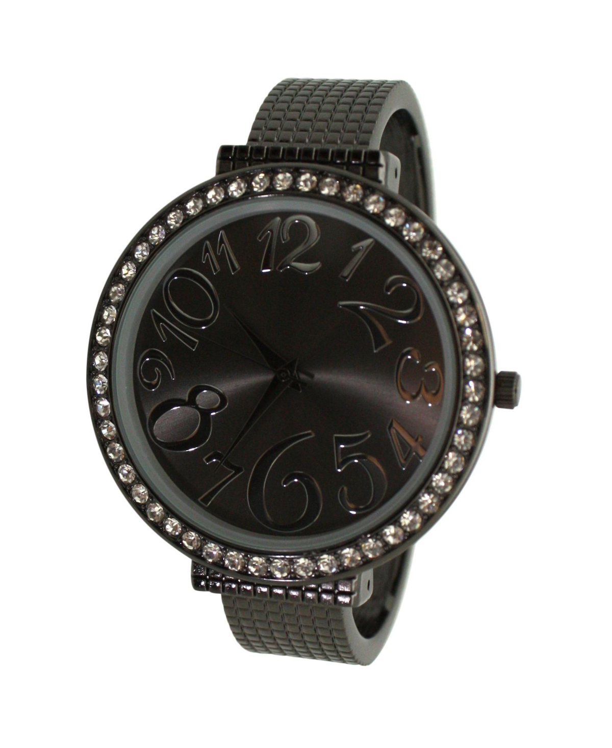 Womens Olivia Pratt(tm) Big Round Face w/ Rhinestones Watch -A918338