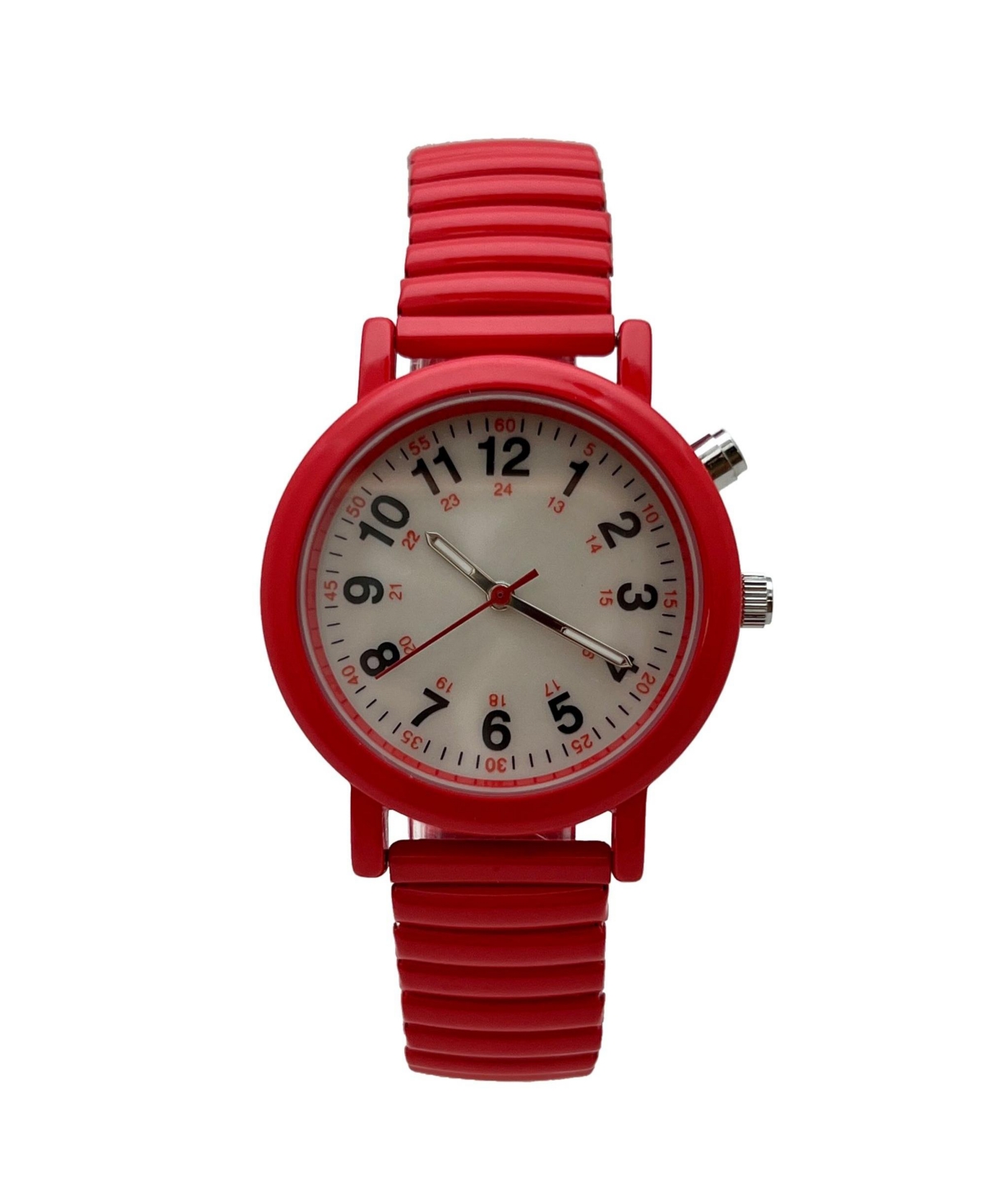 Click here for Olivia Pratt Red Stretch Band Easy Read Nurse Watc... prices