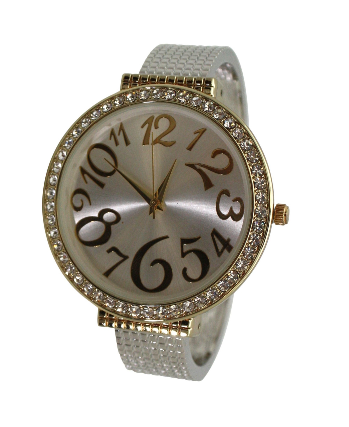 Click here for Olivia Pratt Two Tone Big Round Face with Rhinesto... prices