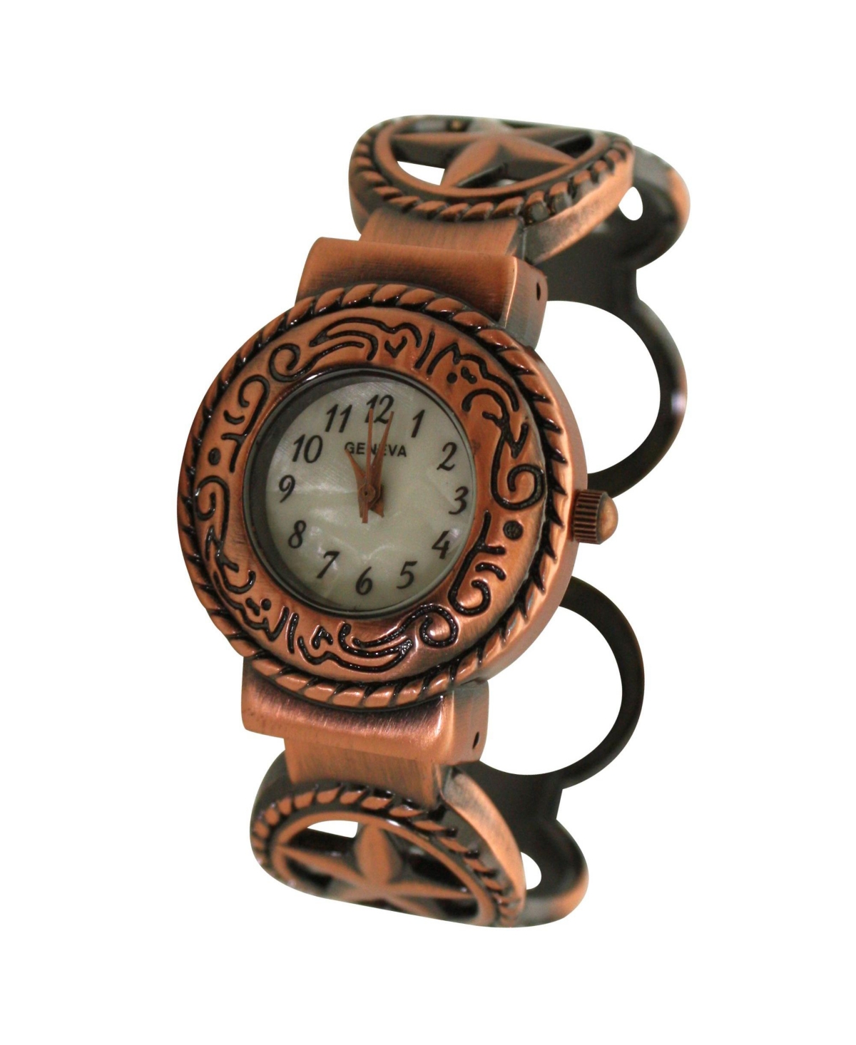 Click here for Copper Circles Shape Bangle Women Watch - Copper prices