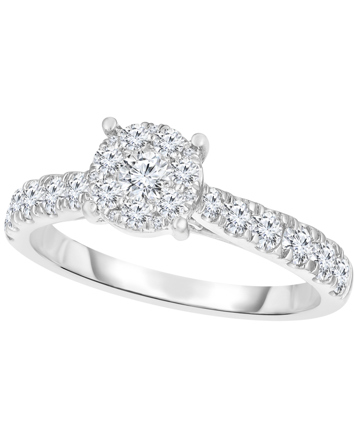 Click here for Macys Solitaire Diamond Halo Plus Engagement Ring... prices