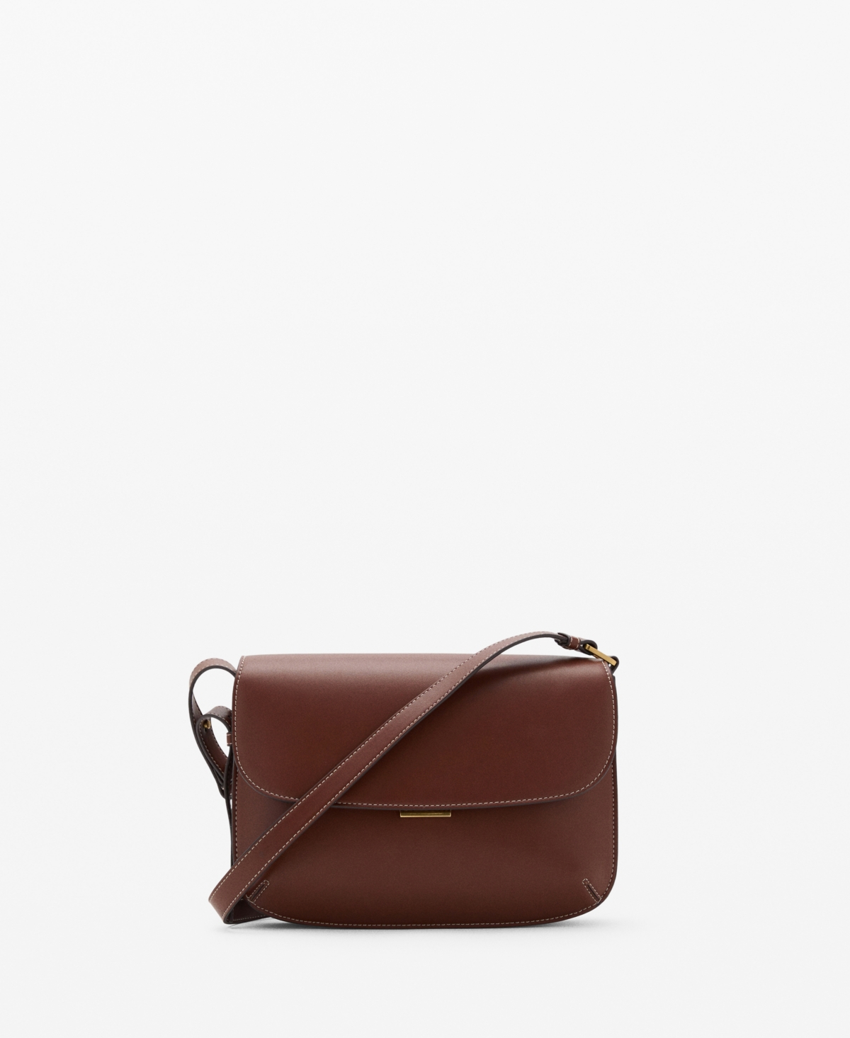 Click here for Mango Womens Flap Crossbody Bag - Leather prices