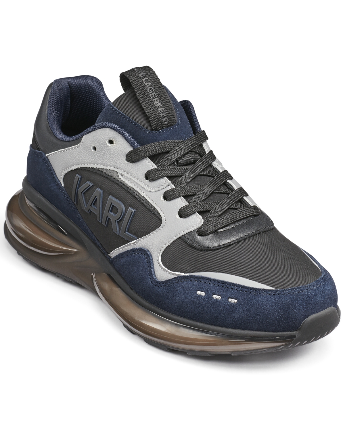 Click here for Karl Lagerfeld Paris Mens Karl Side Round Toe Runn... prices
