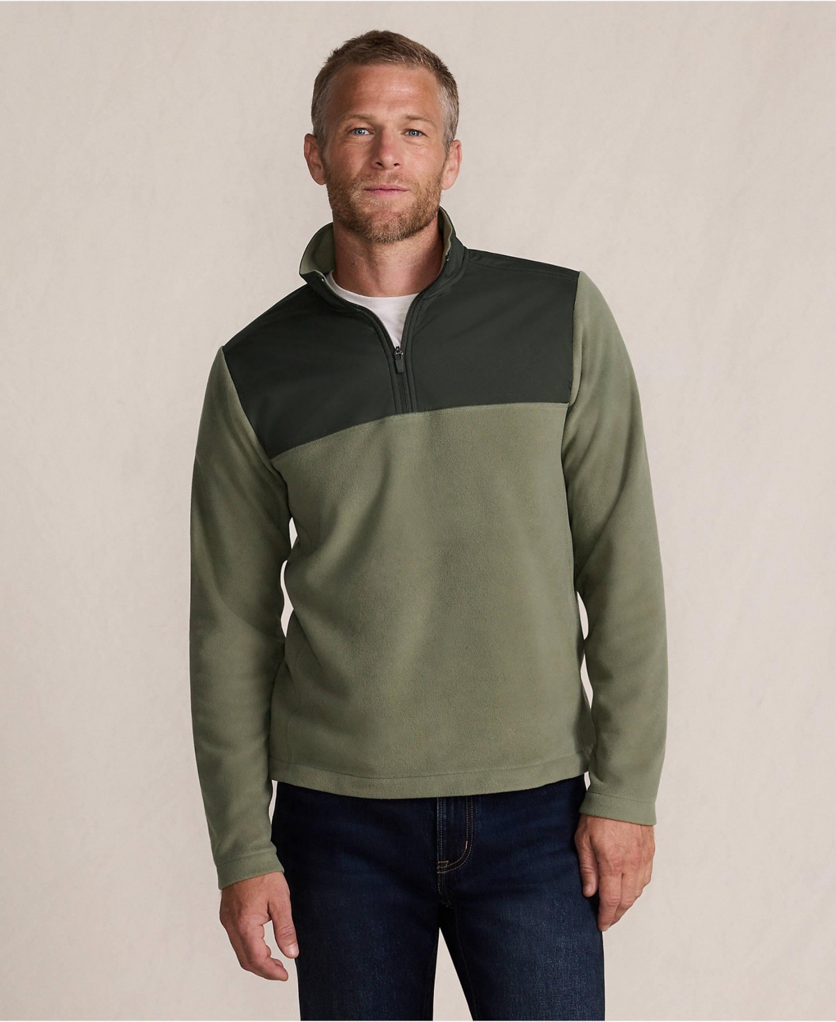 Click here for Lands End Mens Anyweather RainDefense Fleece Mixed... prices