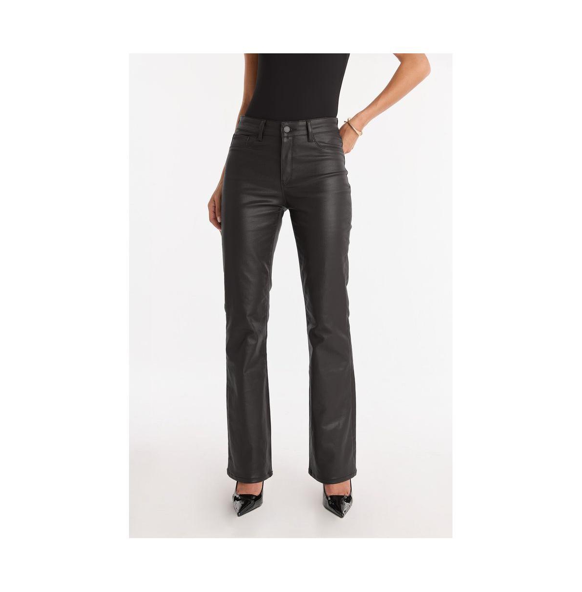 Click here for The Noli Shop Womens Aria Coated Flare Jean - Sang... prices