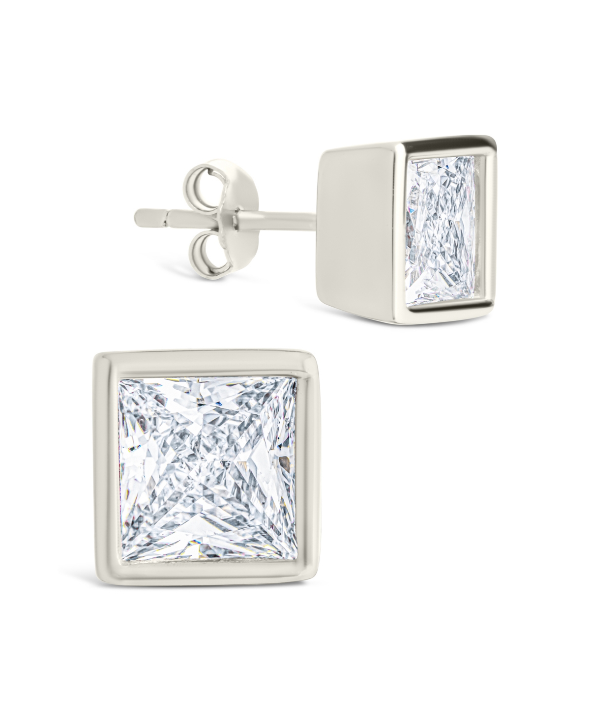 Click here for Sterling Forever Sterling Silver Princess Cut Beze... prices