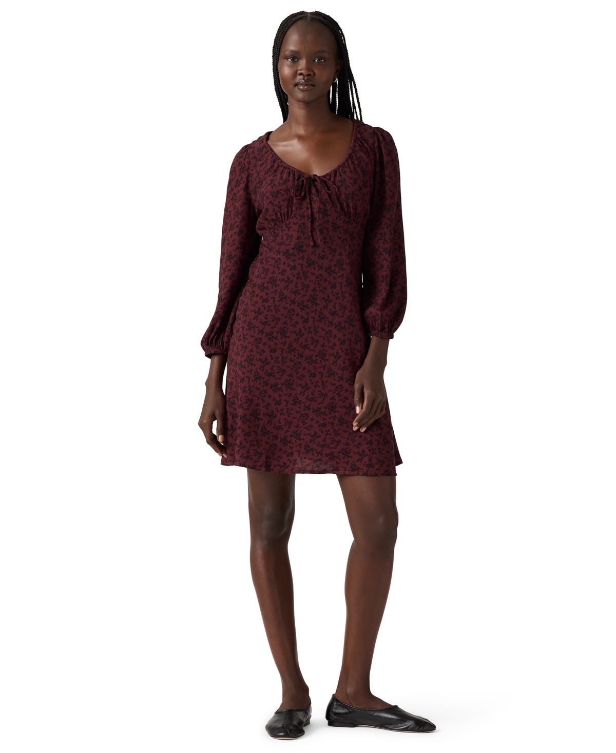 Click here for Levis Womens Odette Holiday V-Neck Mini Dress - Cu... prices