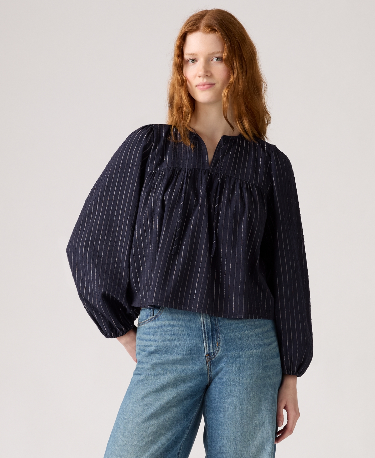 Click here for Levis Womens Josephine Long Sleeve Top - Black prices