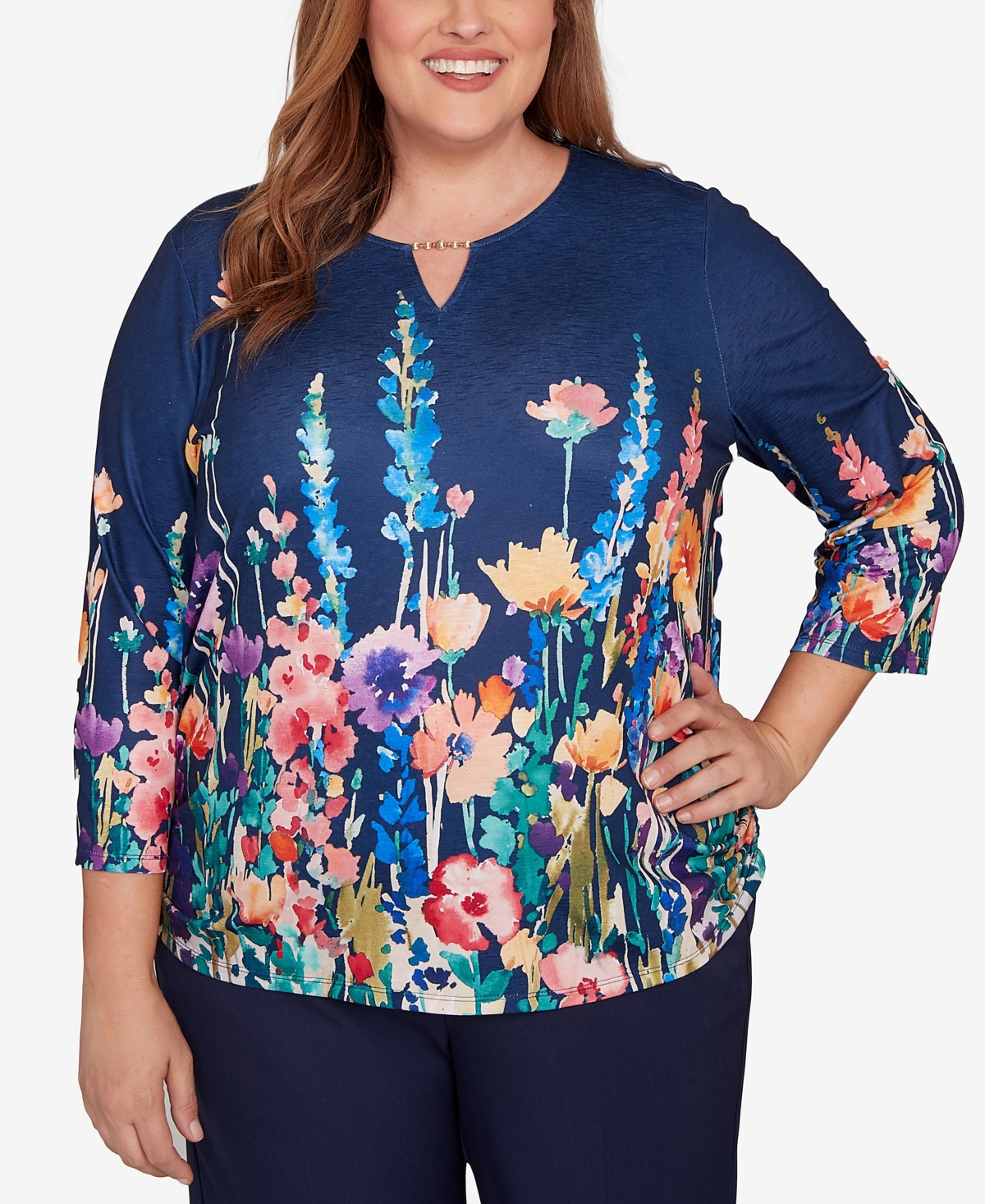 Click here for Alfred Dunner Plus Size Saratoga Springs Vertical... prices