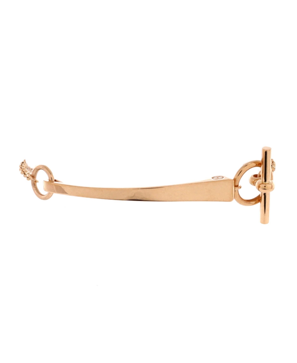 Click here for Pre-Owned Hermes Clou de Forge Chain Bracelet - 18... prices