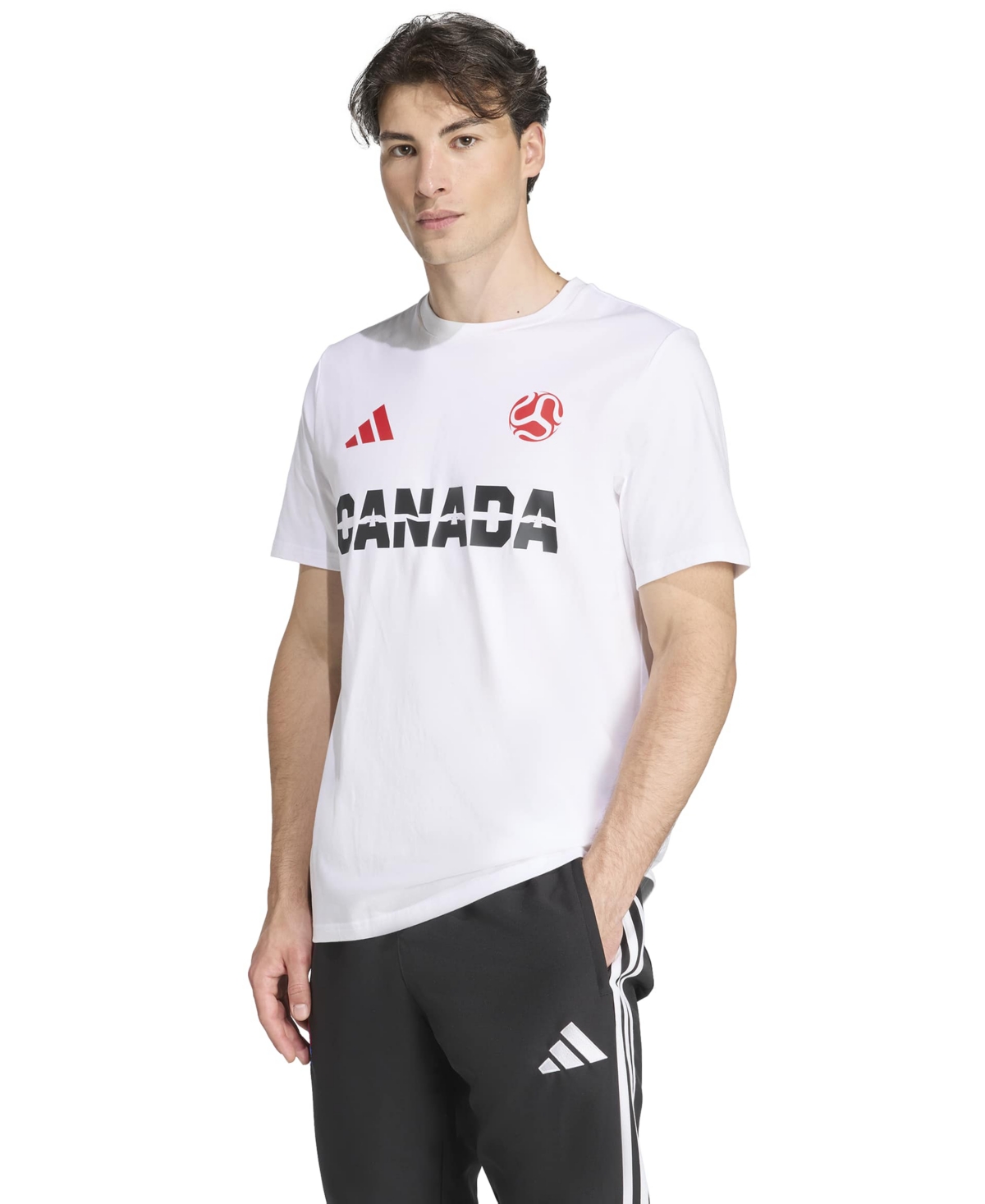 Click here for adidas Mens Canada Crewneck T-Shirt - White prices