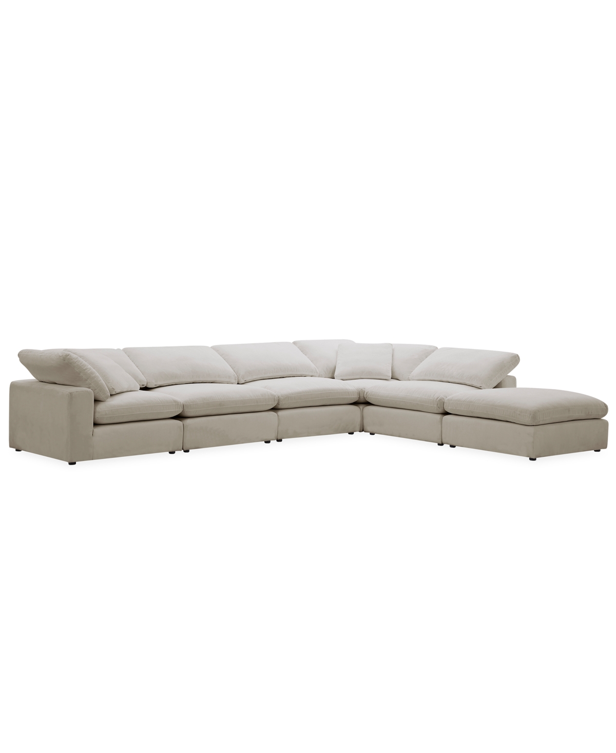 Click here for Furniture Fog 6-Pc. Fabric L-Sectional Ottoman End... prices
