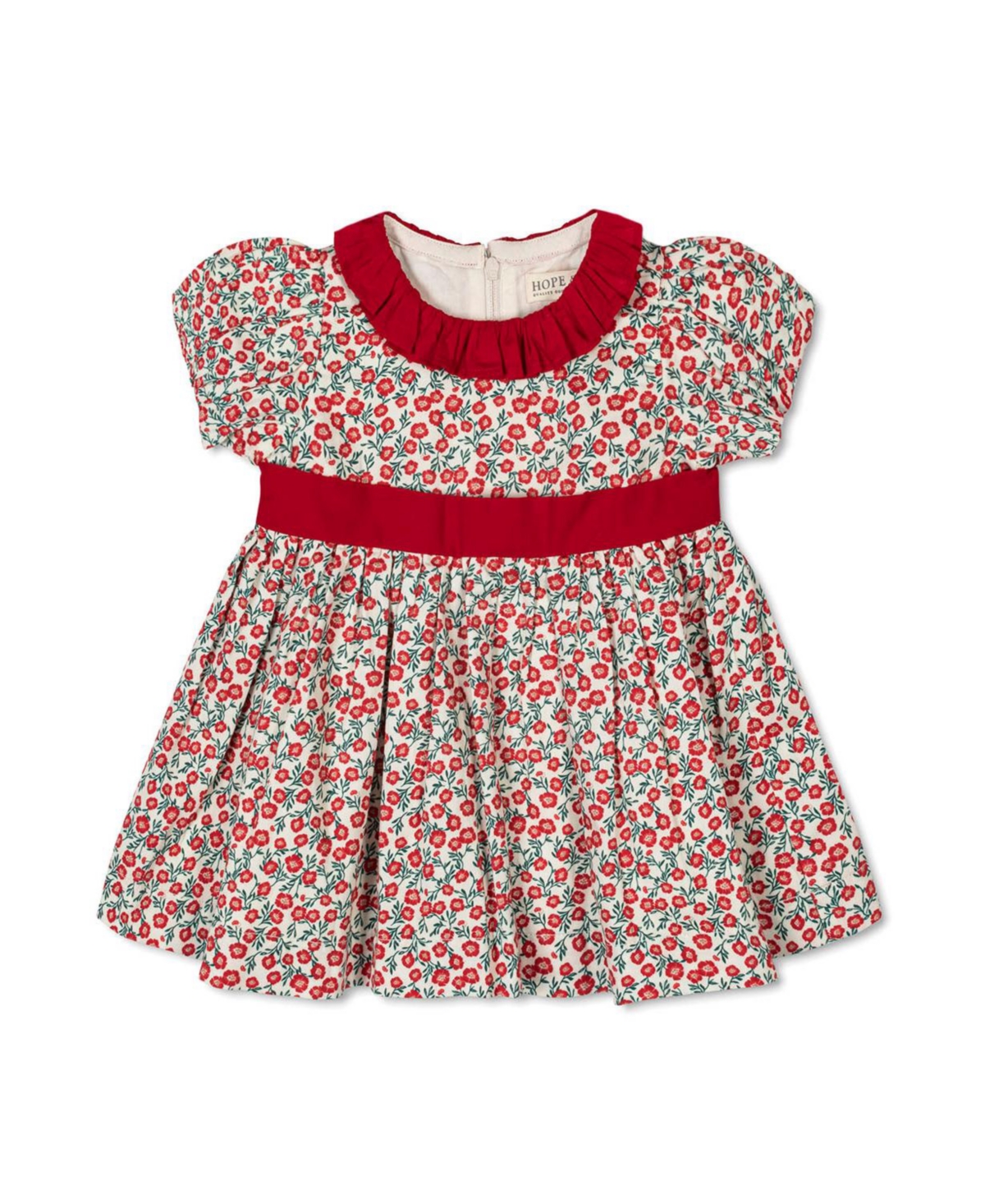 Click here for Hope & Henry Baby Girls Organic Puff Sleeve Ruffle... prices